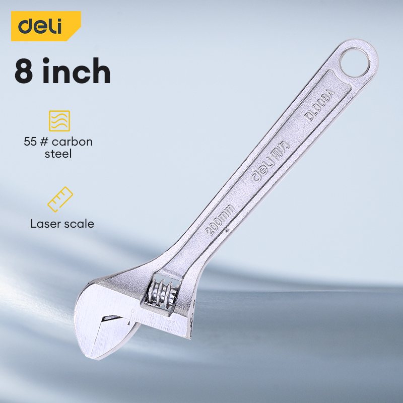 Deli Adjustable Wrench 8" Multifunctional Lndustrial Wrench High ...