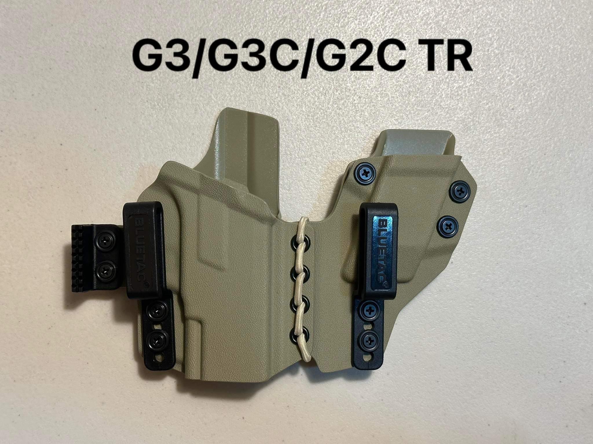 Premium Bluetac Kydex Holster w/ Spare Mag Pouch for Fat Glock & SIG ...