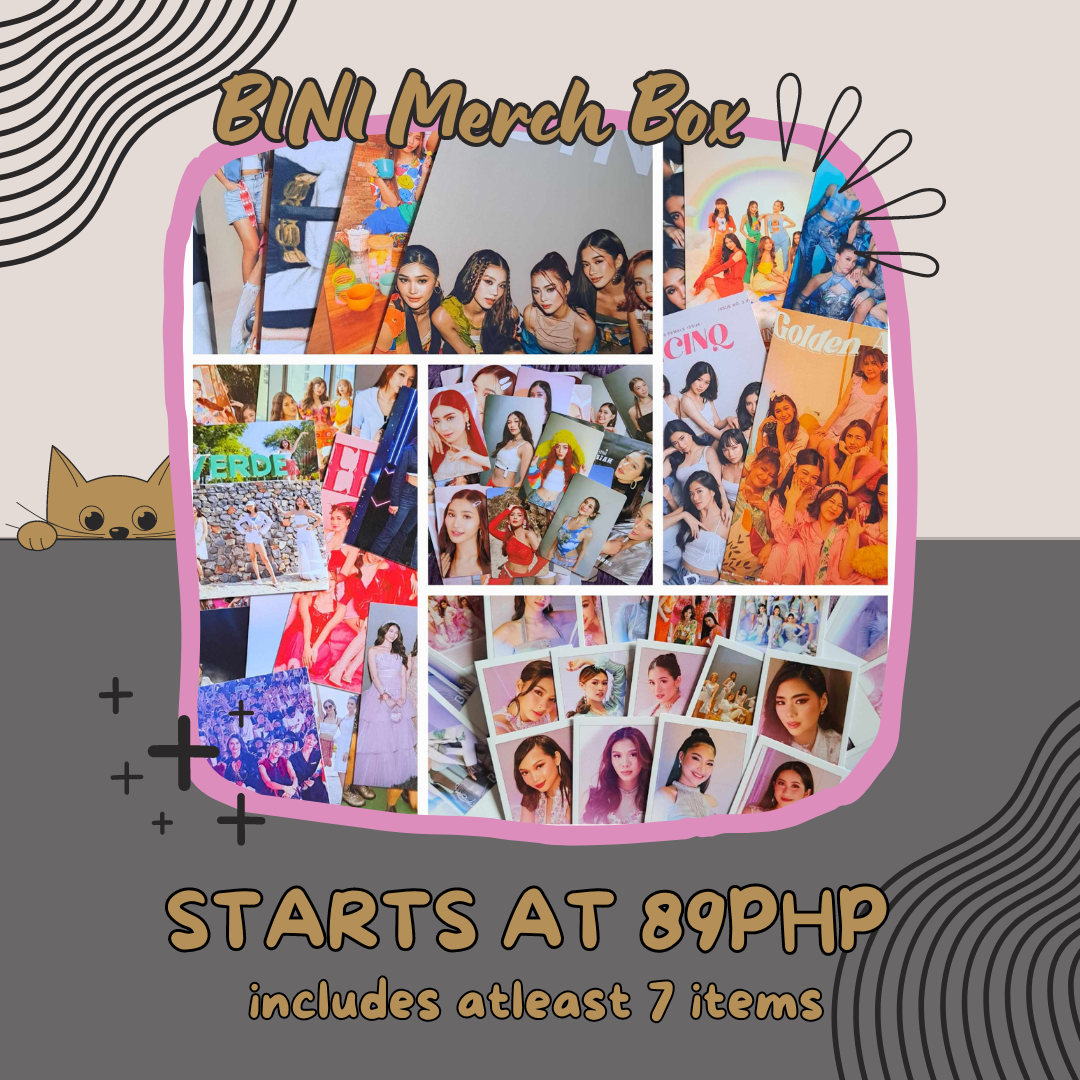 BINI MERCH BOX | LOMO CARDS BOOKMARKS | KEYCHAINS | PPOP MERCHANDISE ...