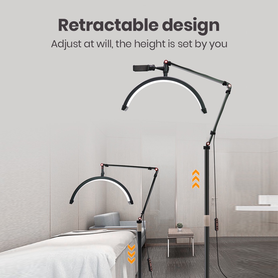 Foldable Half Moon Light Lash Lamp for Eyelash Extensions Esthetician ...