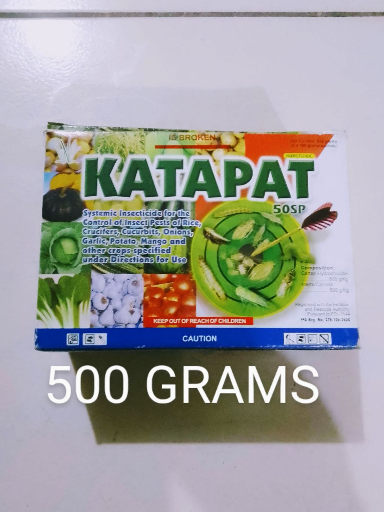 KATAPAT 50SP HYDROCHLORIDE CARTAP SYSTEMIC INSECTICIDE(500GRMS)BY LEADS | Lazada PH