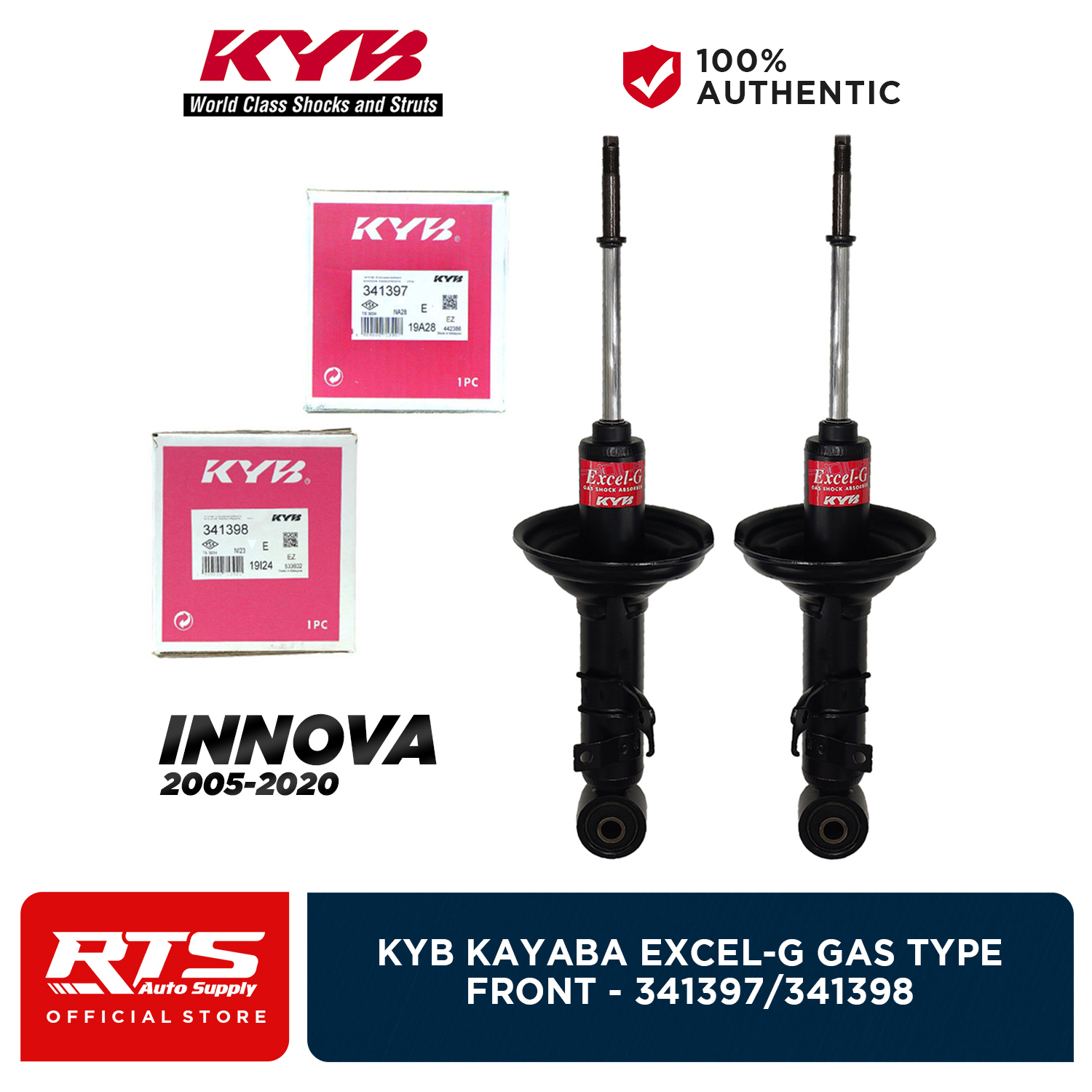 KYB Kayaba Front Shock Absorber for Toyota Innova 2005-2020 Excel-G Gas ...