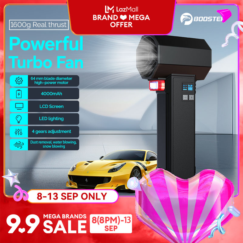 Booster Rechargeable Violent Turbofan Handheld Jet Fan High-Speed ...
