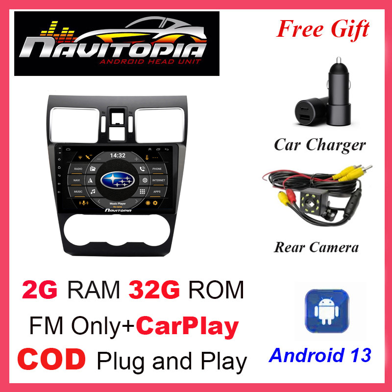 NAVITOPIA Android 13 Car Radio Stereo Receivers for Subaru Forester ...