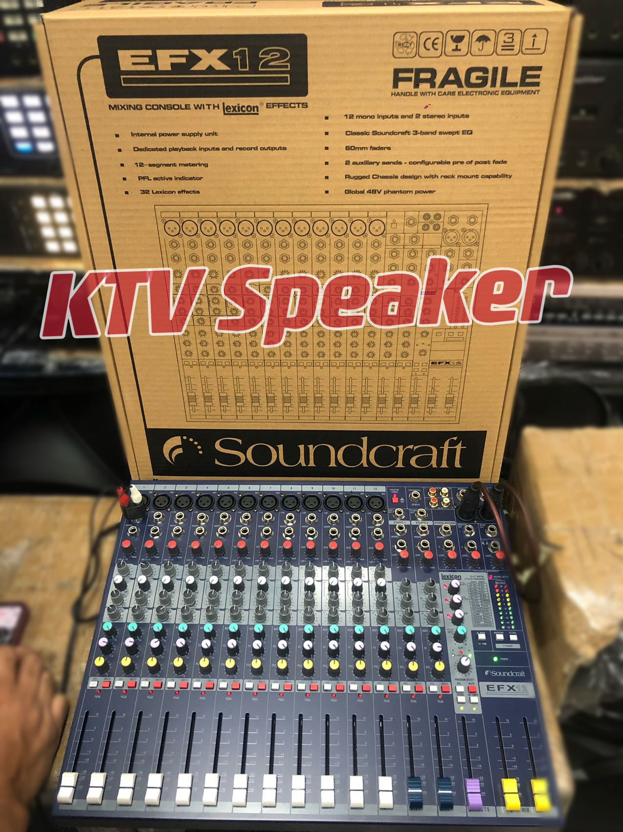 Soundcraft EFX12 Low-cost, high-performance 12-Channel Lexicon effects ...