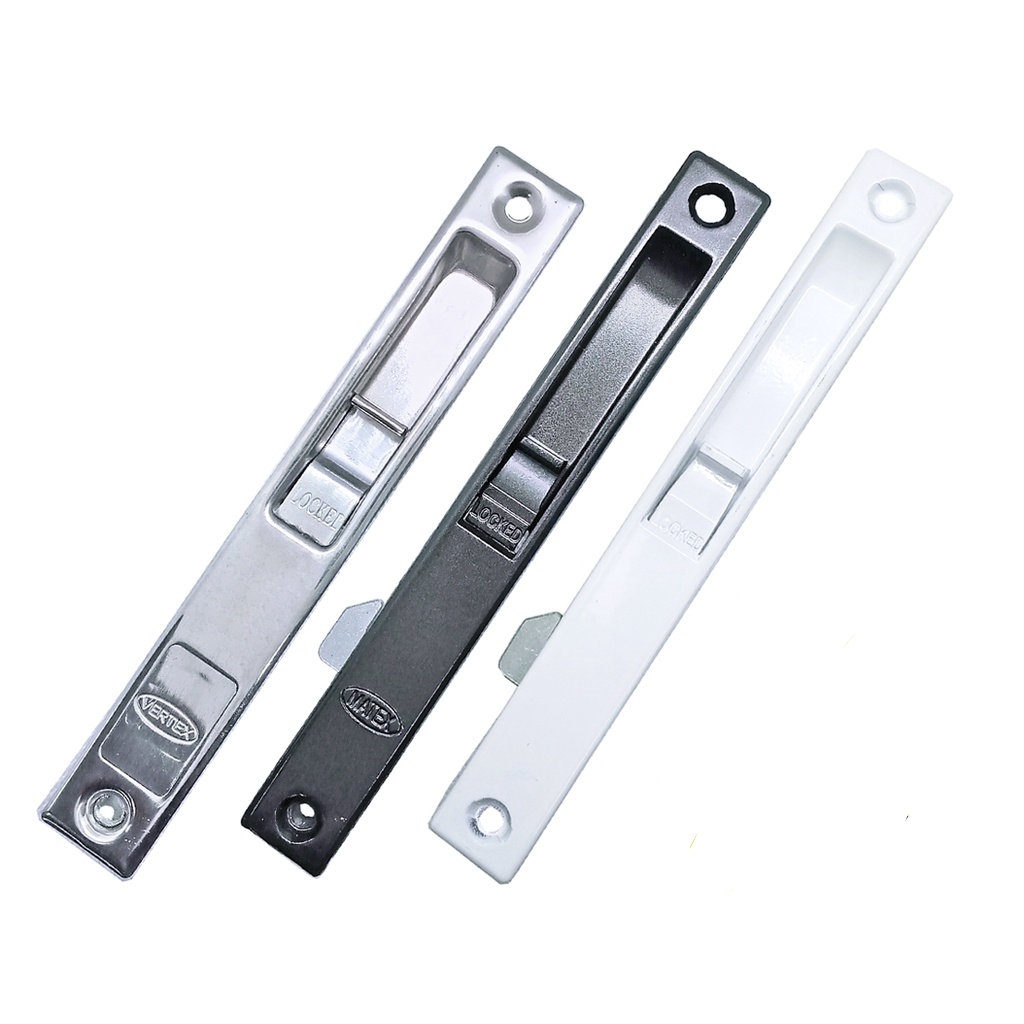 WHITE FLUSH LOCK # 12 FOR ALUMINUM SLIDING WINDOWS / DOORS | Lazada PH