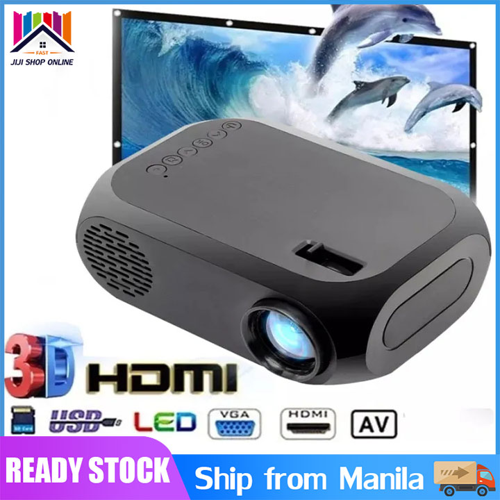 🔝 Original 【24 hours delivery】Projector Support 1080P Home Theater ...