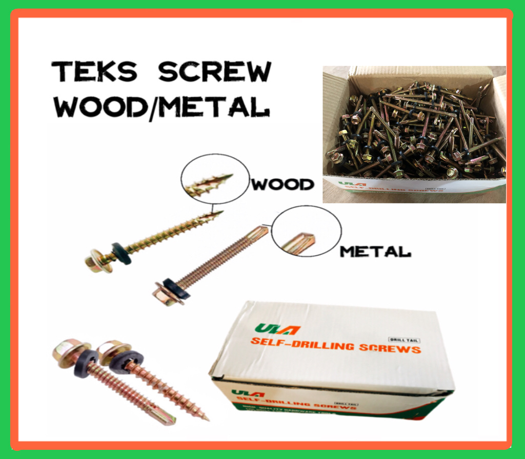 TEX SCREW Self Drilling Screw sold per Box Metal & Wood | Lazada PH