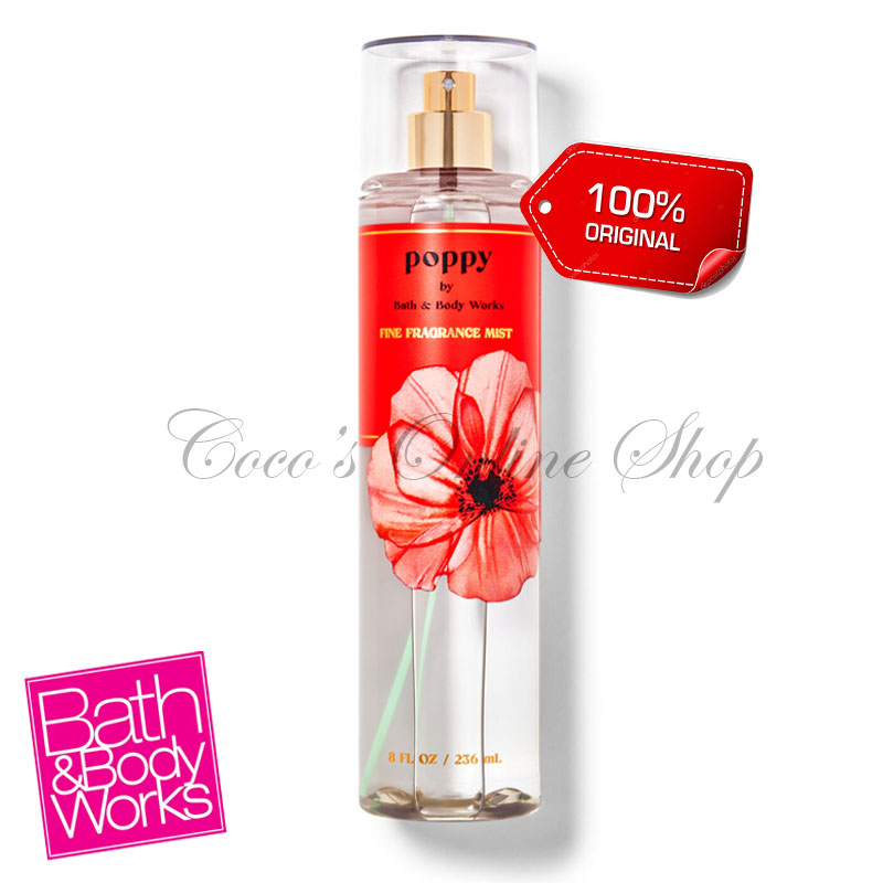 Original Bath and Body Works POPPY Fragrance Mist - 236mL Perfume for ...