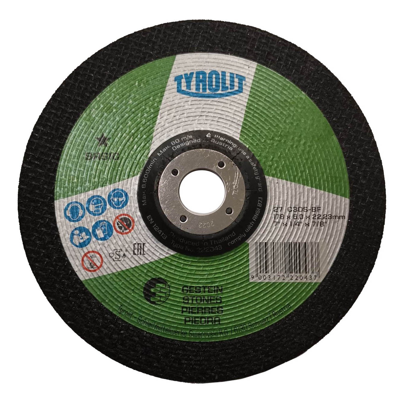 TYROLIT ORIGINAL - TN. 222.043- BASIC 1 STAR - DEPRESSED CENTER ...