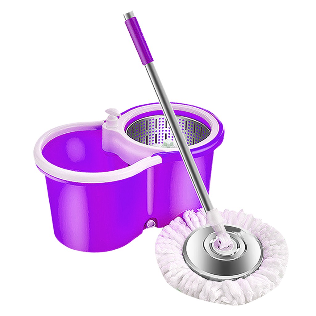 COD New Easy Spin Mop Stainless Steel Rotary Mop Head Automatic ...