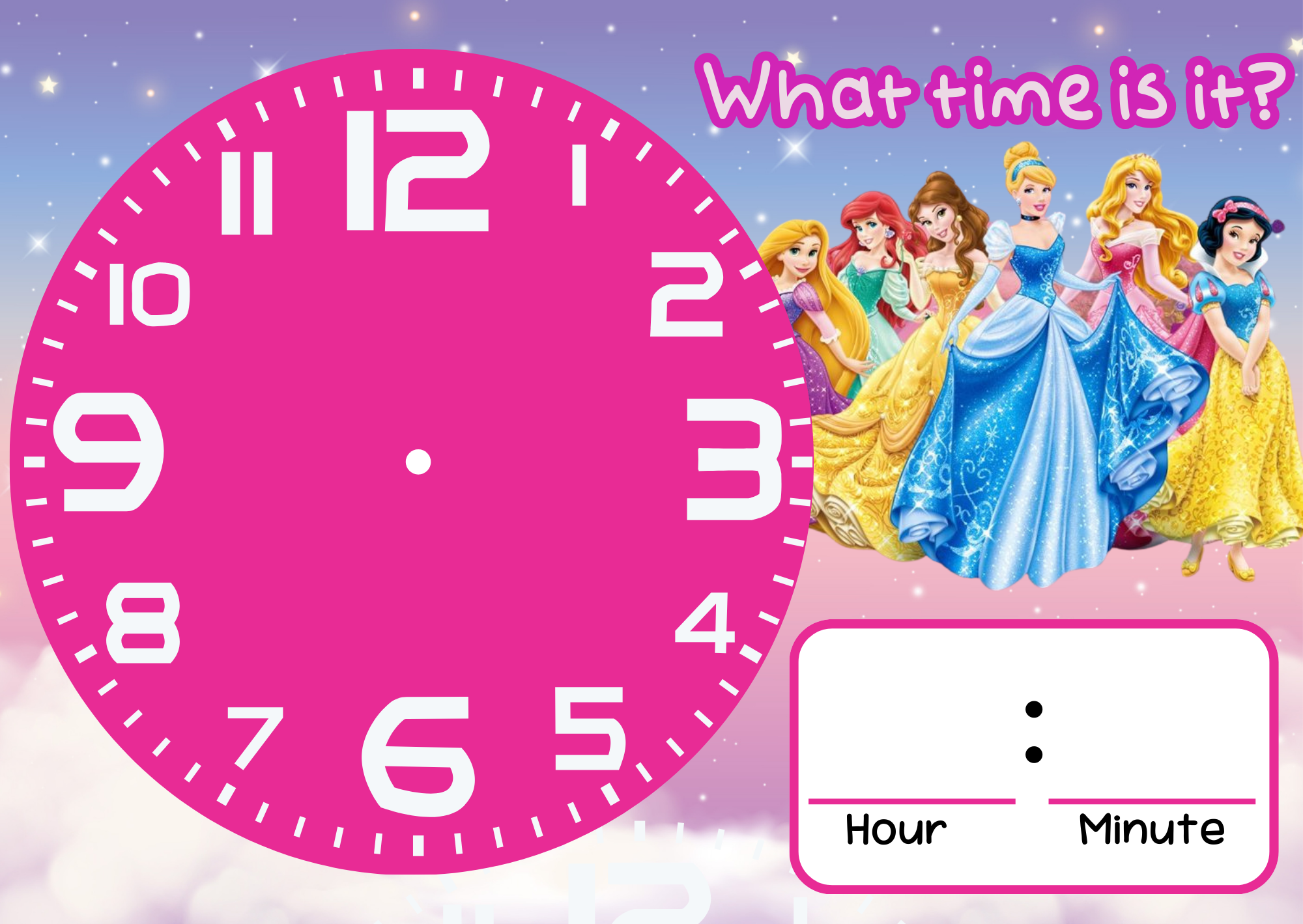 Educational Laminated Clock Telling Time for Kids | Lazada PH