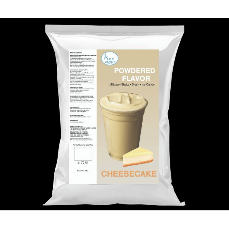 Cheesecake Powdered Flavor 1kg TOP CREAMERY | Lazada PH