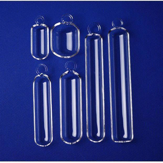 High temperature resistant tube furnace quartz boat semi-circular boat ...