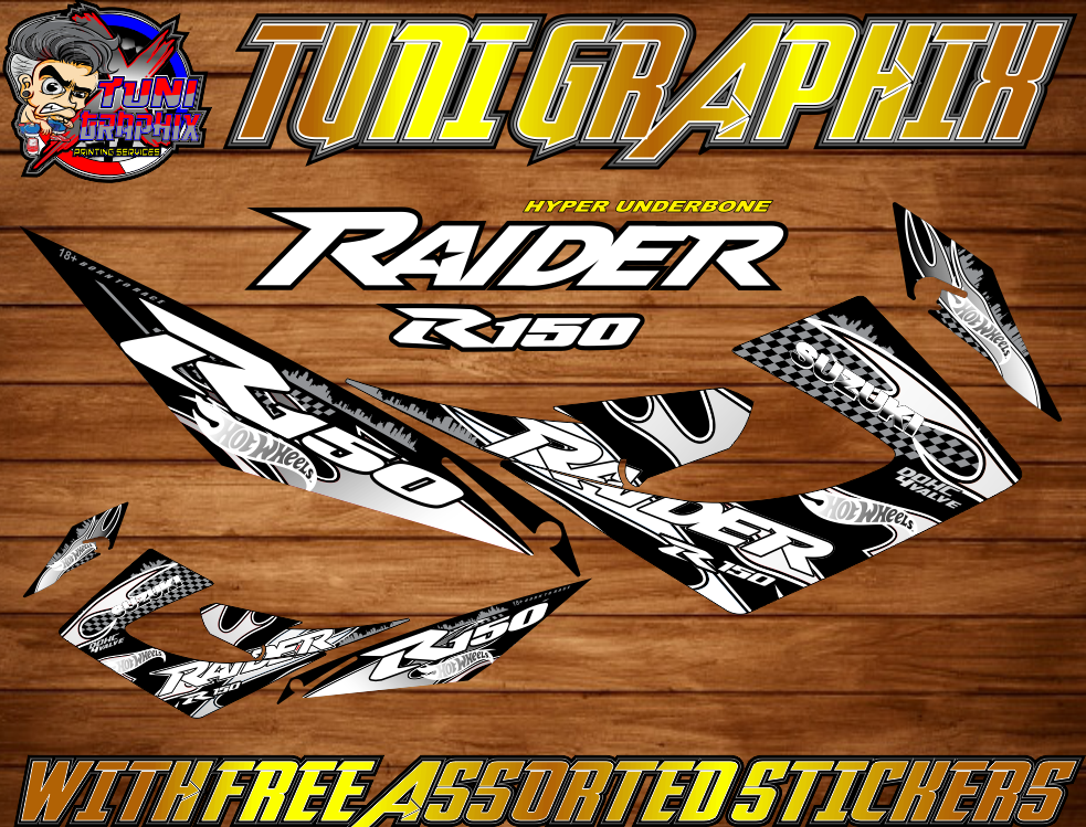 RAIDER 150 CARB DECALS HOTWHEELS STICKER DECALS | Lazada PH