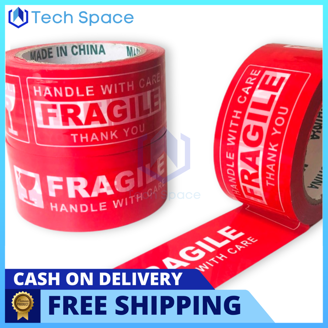 Tech Space Fragile Print Tapes Red Fragile Tape White Fragile Tape ...