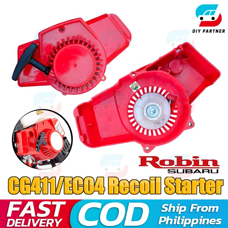 CG411 / EC04 Recoil Starter Assembly Fujihama Robin 2 Stroke Grass ...