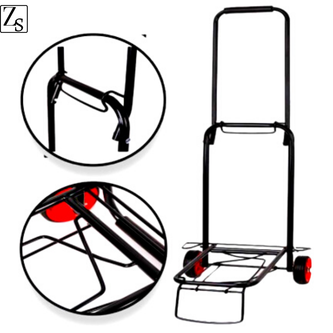 ZM TROLLEY Folding Metal Luggage Cart Trolley long trolley cart | Lazada PH