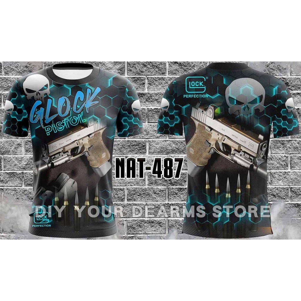 2022-2023 GLOCK LOCK PERFECTION full sublimation t shirts 923 | Lazada PH