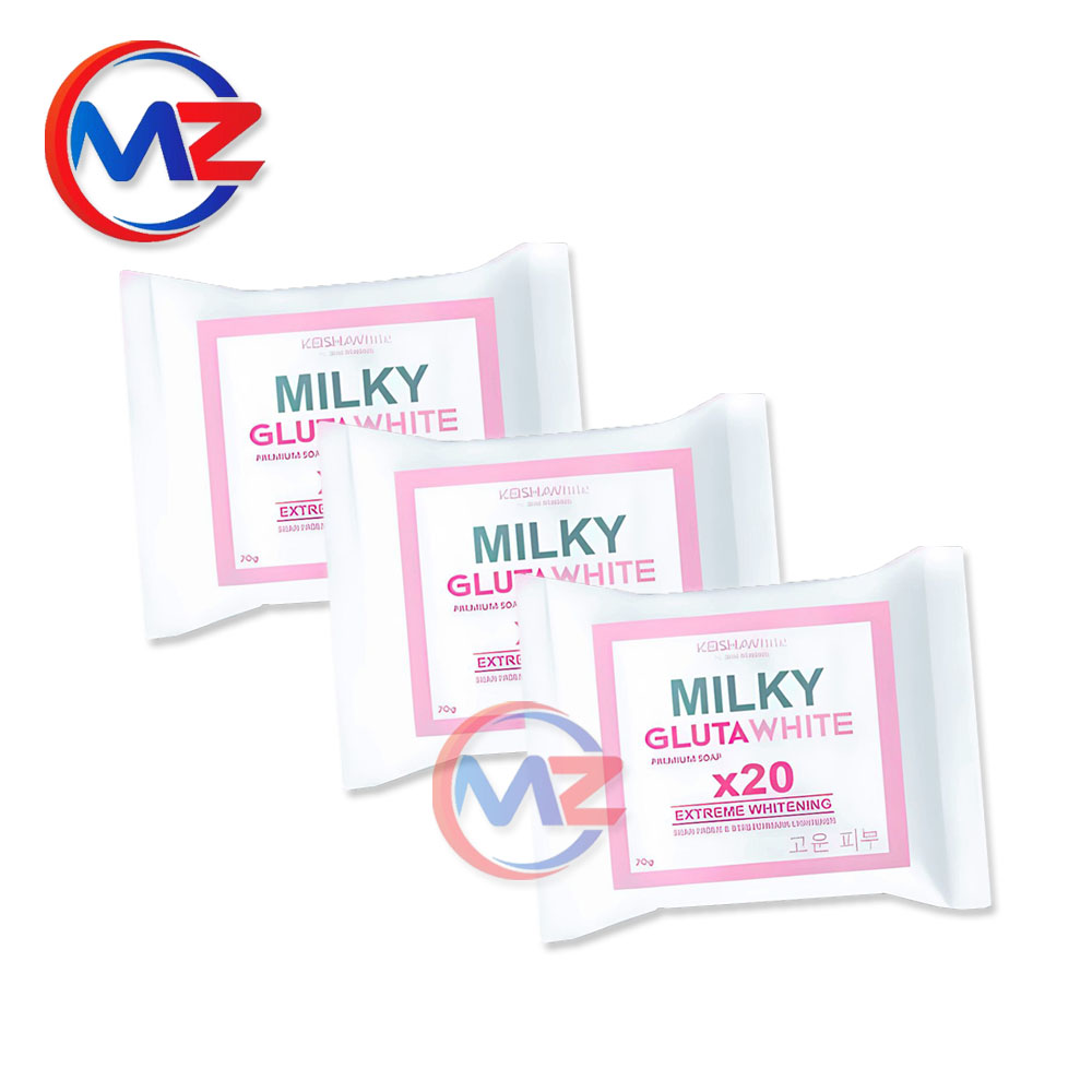 ( SET OF 3 ) Milky Gluta WhiteE X20 Extreme Whitening Soap Dark Spot ...