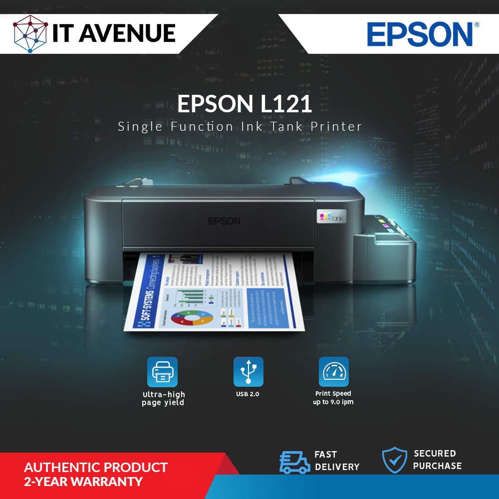 Epson L121 Single Function Ink Tank Printer | Lazada PH