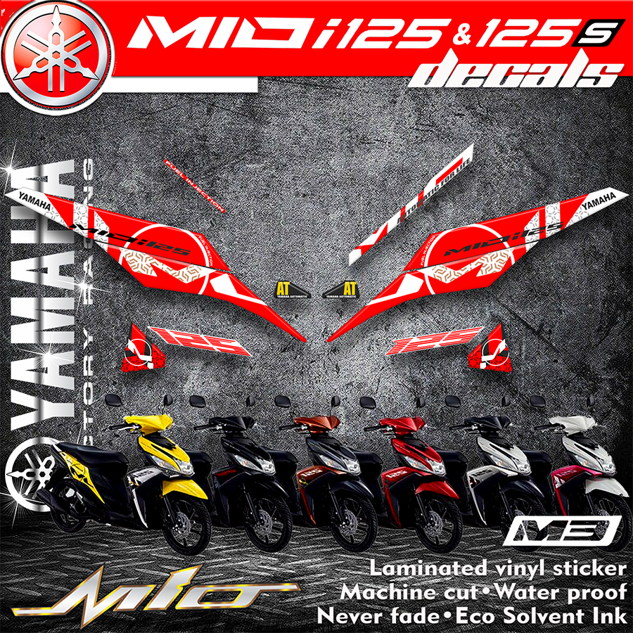 MIO i 125 stock decals 15 | Lazada PH
