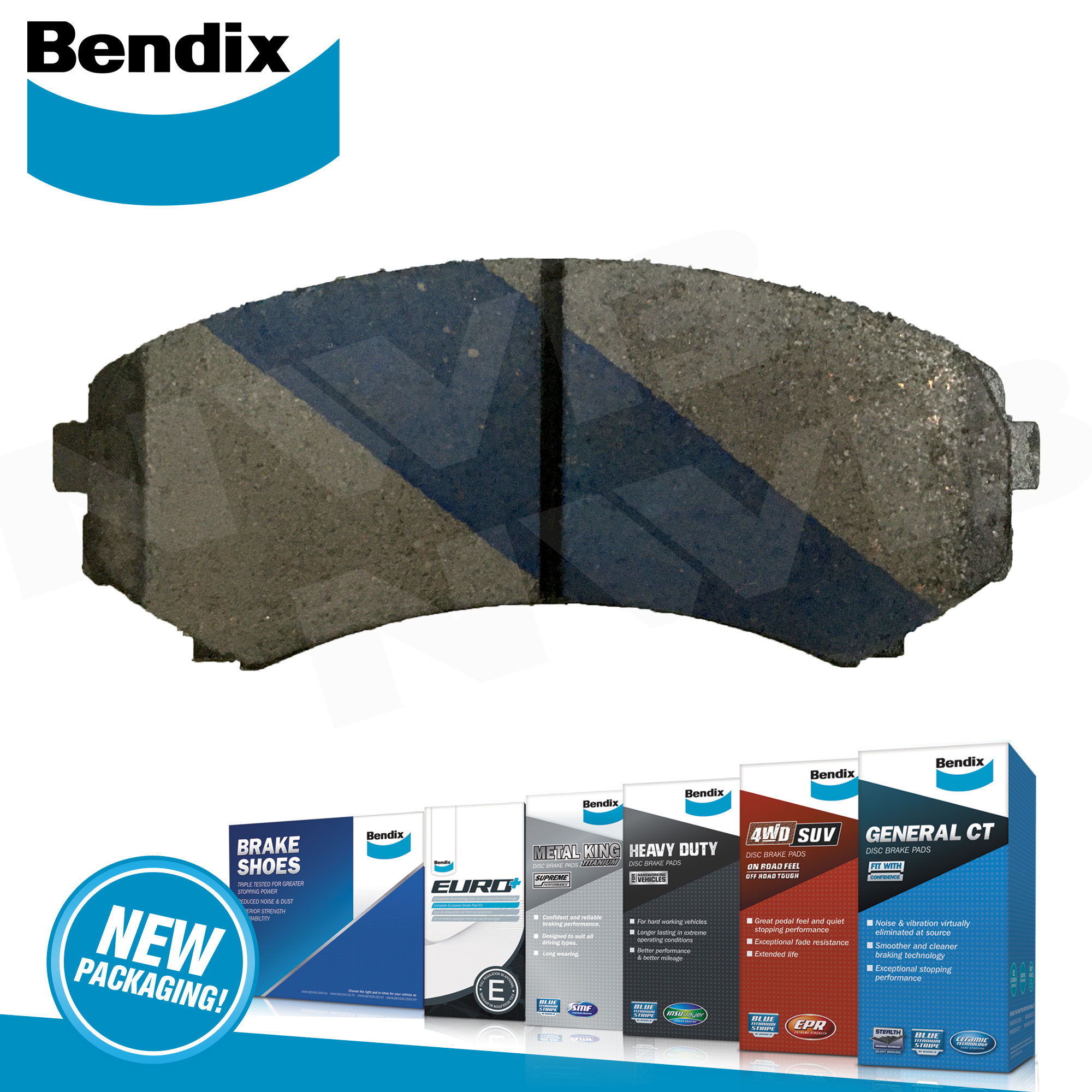 Bendix Brake Pads Front Set 4WD for Mitsubishi Pajero 2003-2010 (DB1385 ...