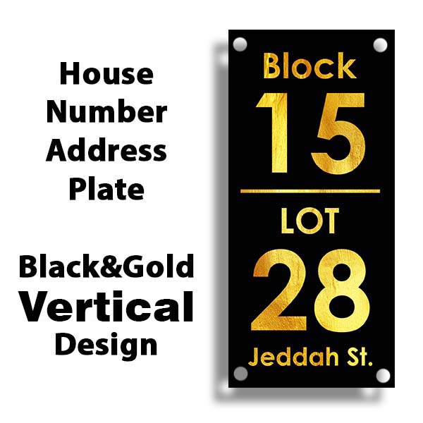 House Address Plate - PVC Plastic Material - Free Layout | Lazada PH