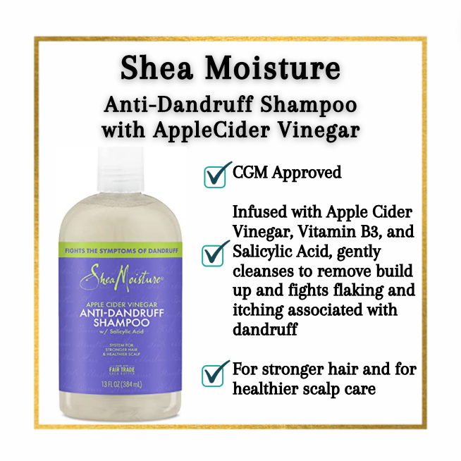 SheaMoisture Anti Dandruff Shampoo CGM Curly Girl Approved Shea ...