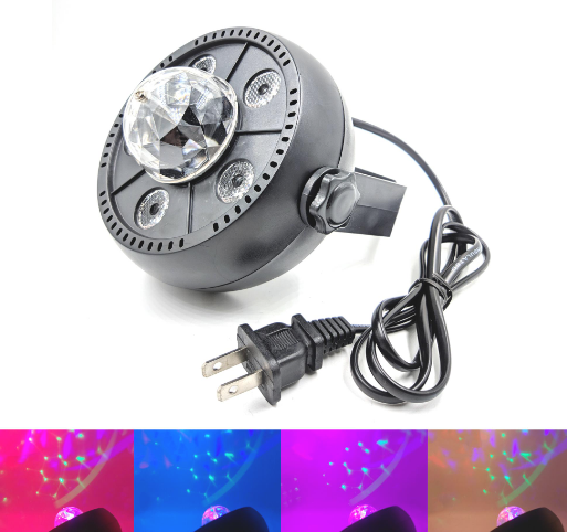 Mini RGB 6 Led Par Light Sound Active with Rotating Disco Light | Lazada PH