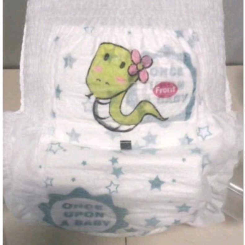 XxxxL ONCE UPON A diaper (4xl size Graded Q shape with back tape ...