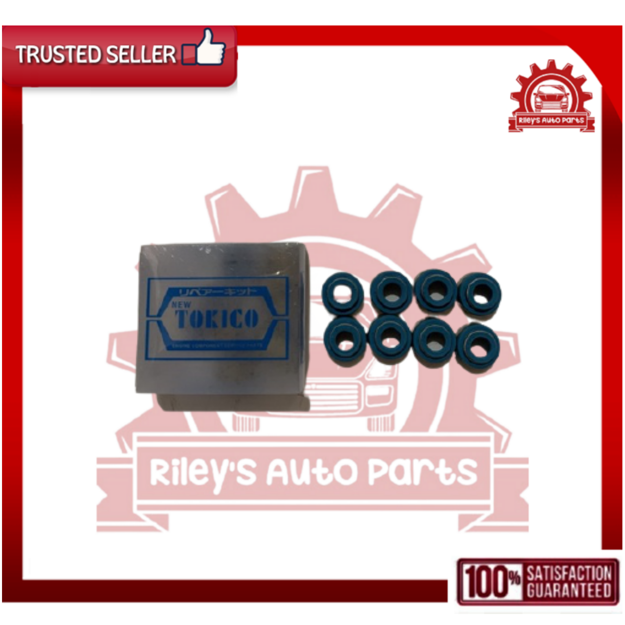 NEW TOKICO VALVE SEAL SET(8pcs) FOR TOYOTA L/2L/3L DIESEL ENGINE ...