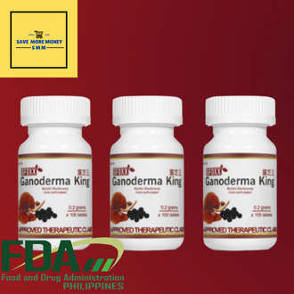 Gfoxx Ganoderma King Food Supplements (1 Bottle w/ 100 tablets | 200mg ...
