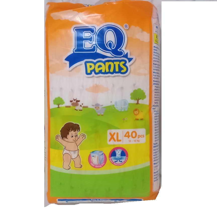 Disposable Diaper EQ XL40's Pants Jambo Pack | Lazada PH