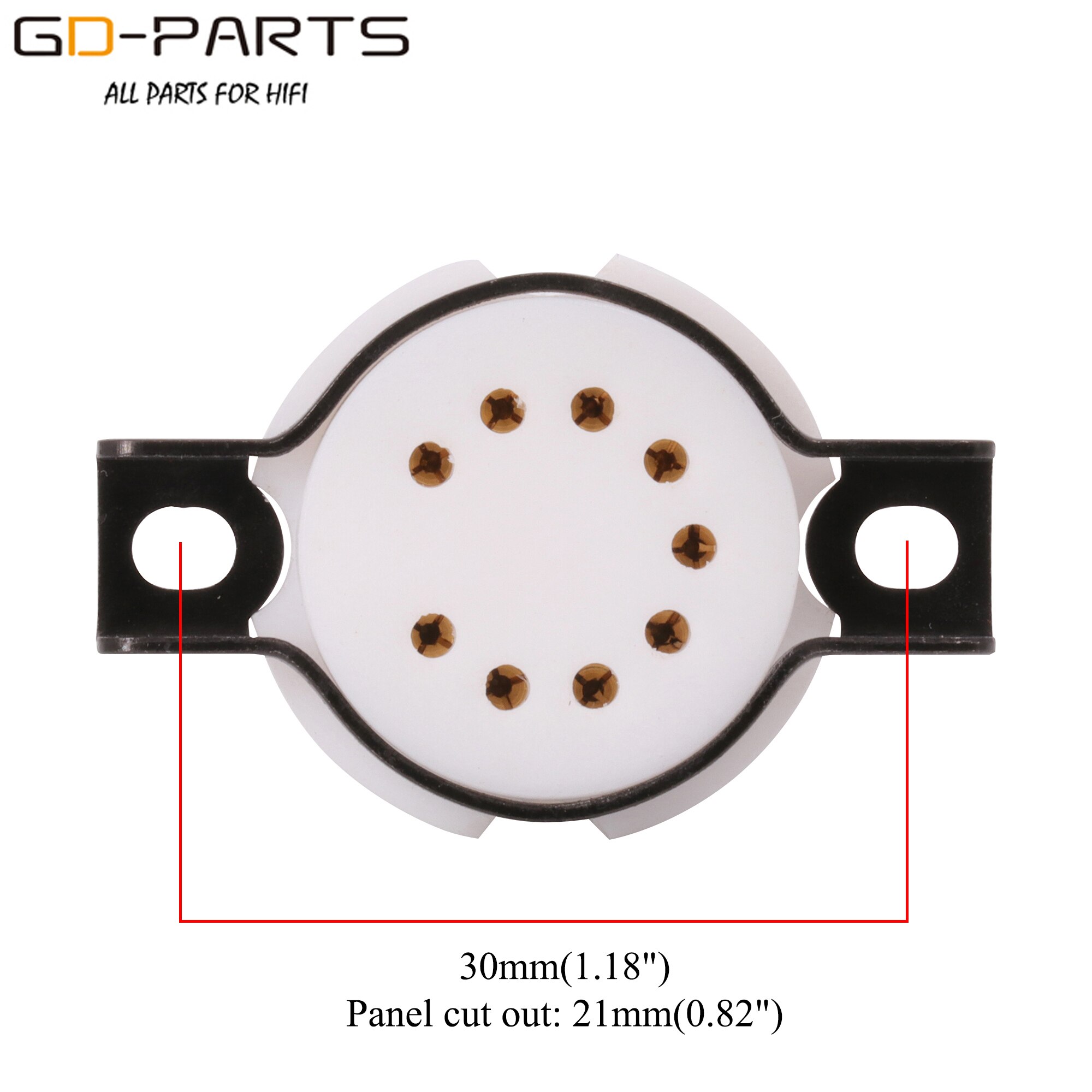 CMC Bakelite PTFE Vacuum Tube Sockets Bases 4Pin 8Pin 9Pin For 2A3 300B ...