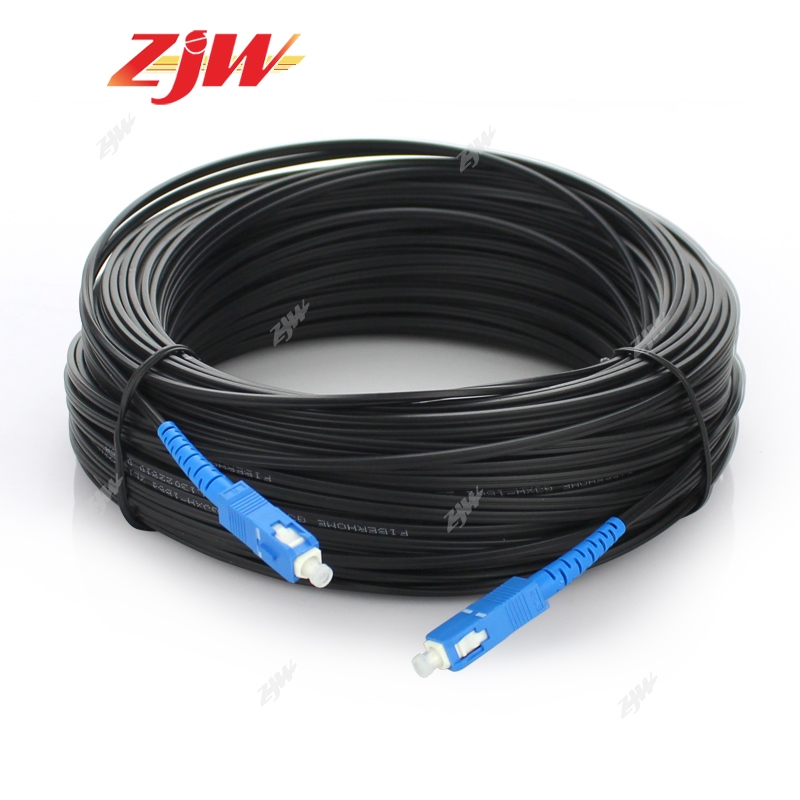 ₪ 50M/ 100M/ 200M SC-SC Single Core Ffiber Optic Cable Single Mode FTTH ...