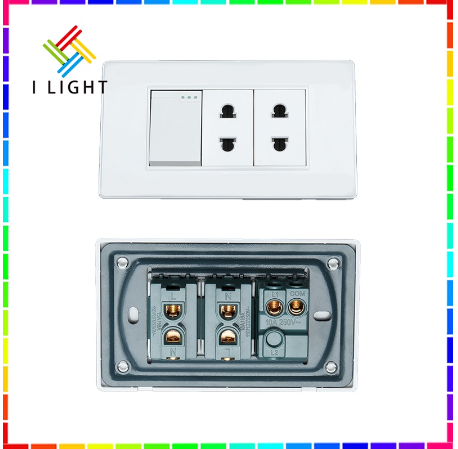 （Fast delivery）Wise series Universal Multi-functional 2 Gang Socket ...