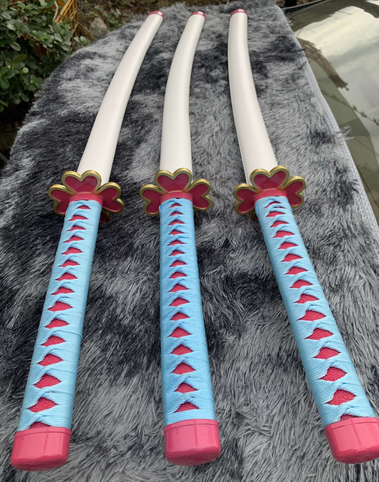 Anime Cosplay Mitsuri Kanroji Nichirin Blade Life Size Scale Steel ...