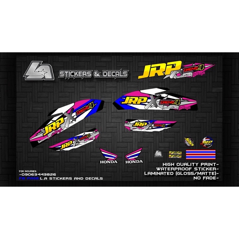 Rusi tc 150,macho jrp x daeng decals with freebies | Lazada PH