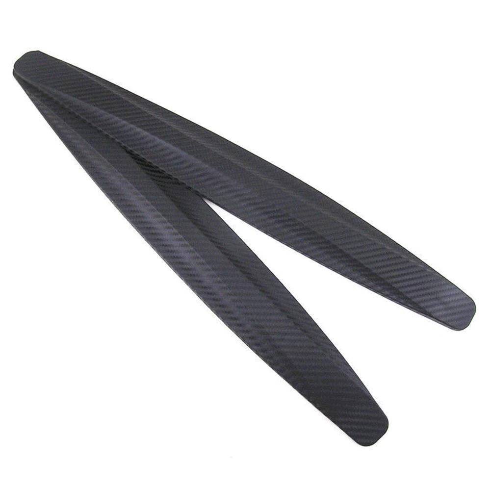 【NEW】 2Pcs Carbon Fiber Texture Car SUV Bumper Edge Guard Strip Anti ...