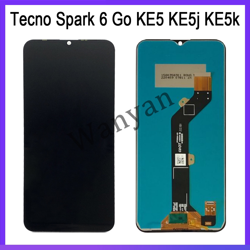 Tecno Spark 6 KE7 / Spark 6 Go KE5 KE5j KE5k / Spark 6 Air KE6 KE6j LCD ...
