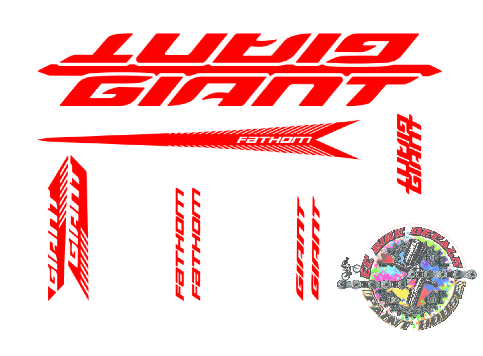 Giant Fathom BIKE FRAME DECALS | Lazada PH