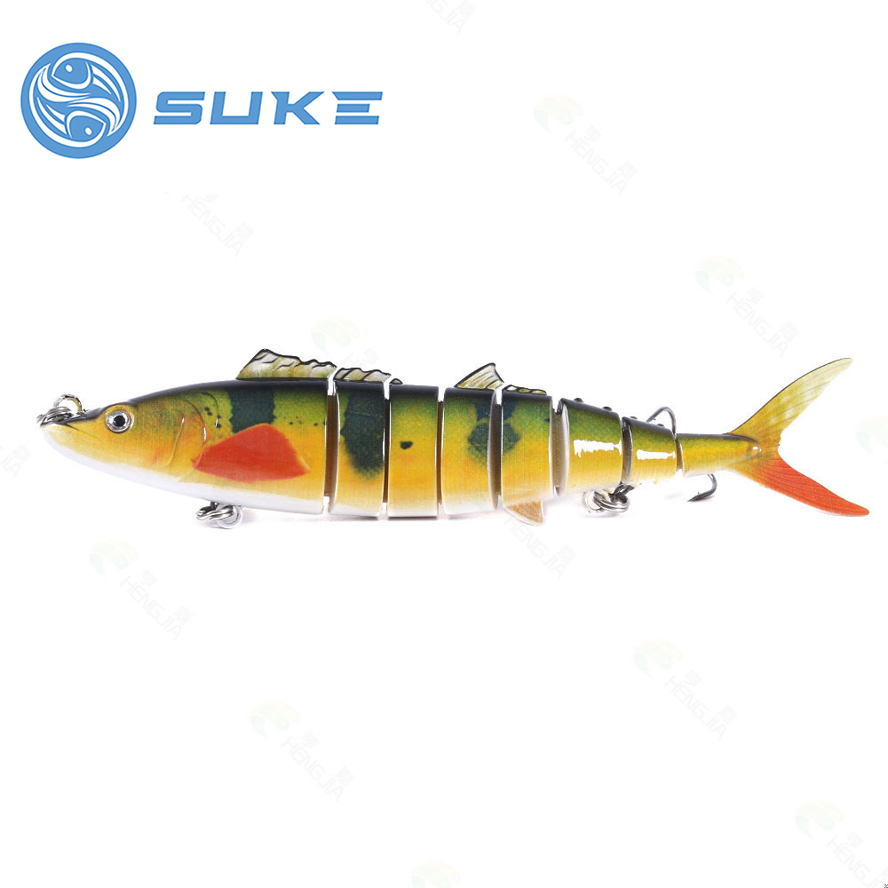 Suke New 8 Section Fishing Lure 17.8cm/38g Multi-Section Fish Fake Lure ...