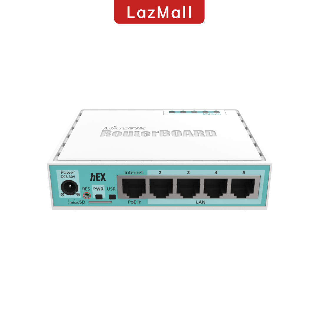 Mikrotik Hex RB750gr3 HEX 5-port Gigabit Ethernet, Dual Core 880MHz CPU, 256MB RAM ...