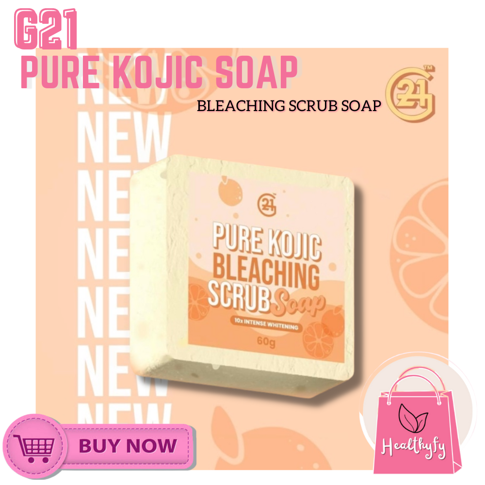 [HEALTHYFY] G21 - Pure Kojic Bleaching Scrub Soap Per Bar | PURE KOJIC ...