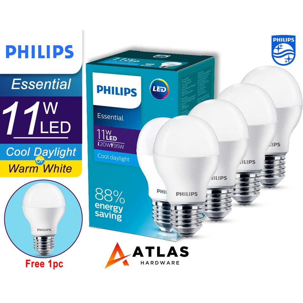 Philips Essential LED 11W 4 1 Combo Set | Lazada PH