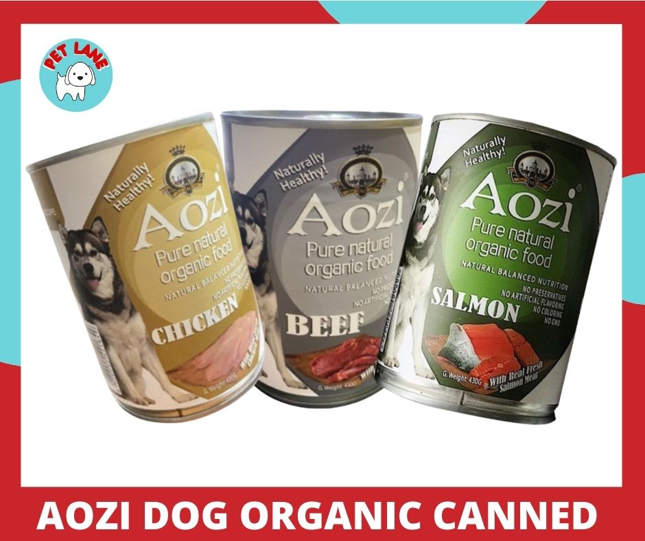 Aozi Organic Canned Wet Dog Food l Salmon l Beef l Chicken l | Lazada PH