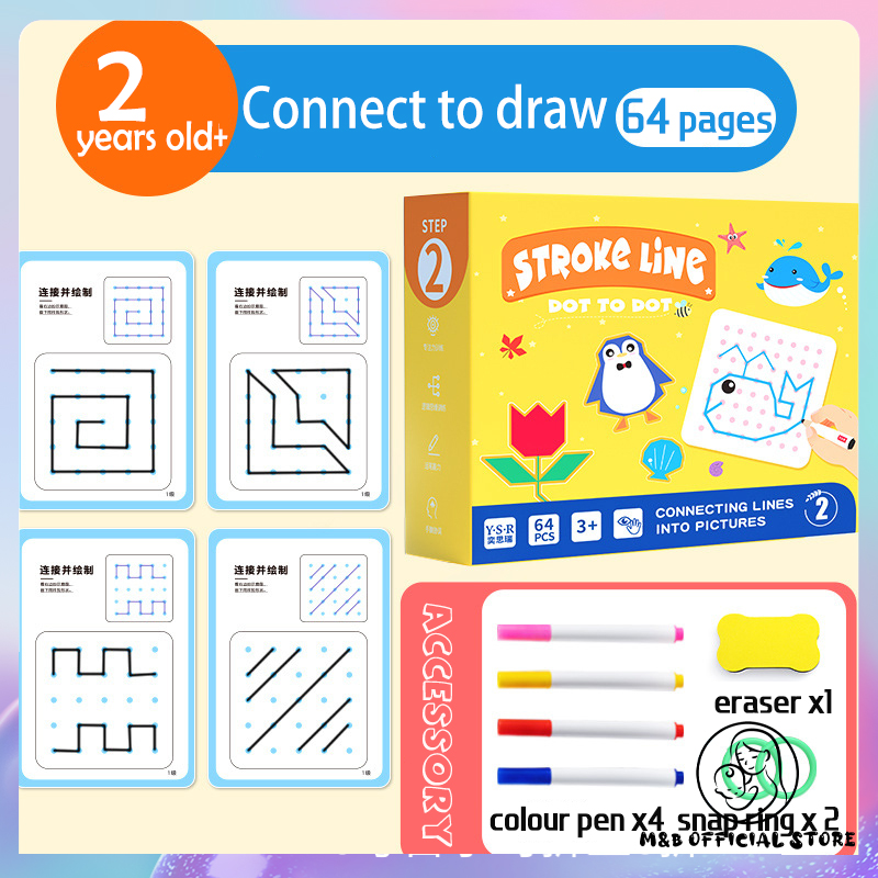 2-6 years Preschool Educational Control Pen Training Tracing Workbook ...