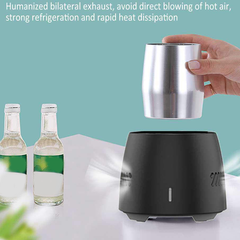 Instant Cooling Cup,Portable Electric Cooler Smart Device Fast-Cooling ...