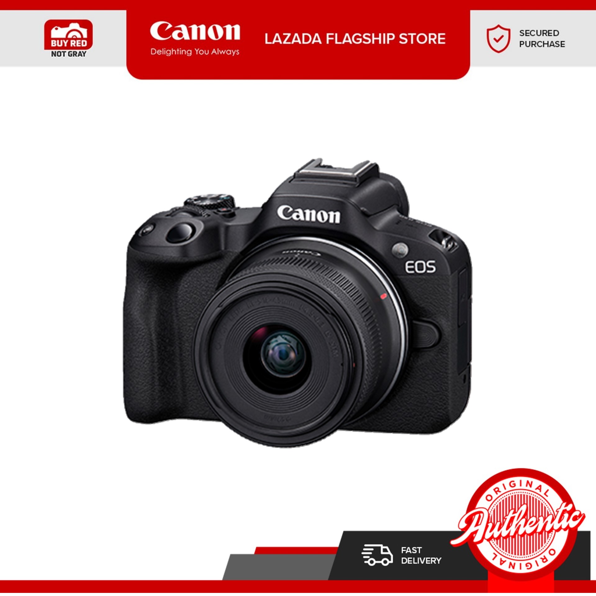 Canon EOS R50 Mirrorless Camera | RF-S18-45mm | 24.2 Megapixel | 1 Year ...